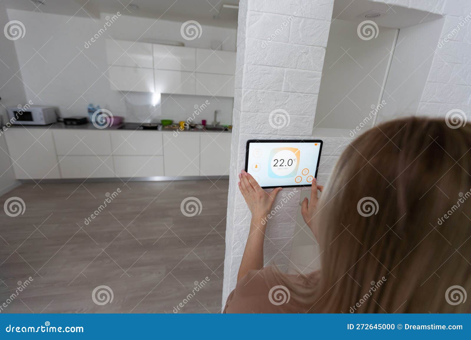 Controlling Home with a Digital Touch Screen Panel Installed on the ...
