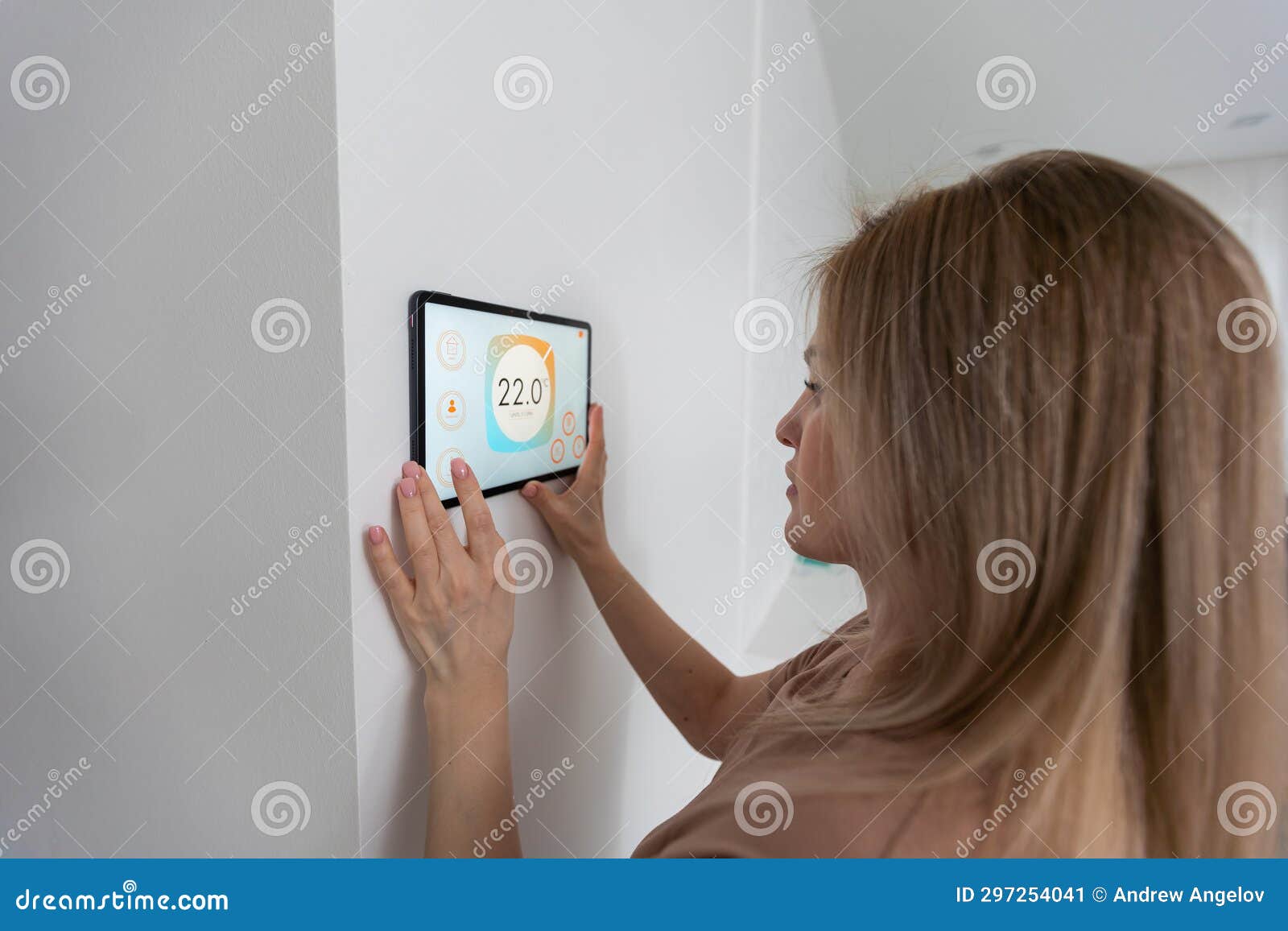 Controlling Home with a Digital Touch Screen Panel Installed on the ...