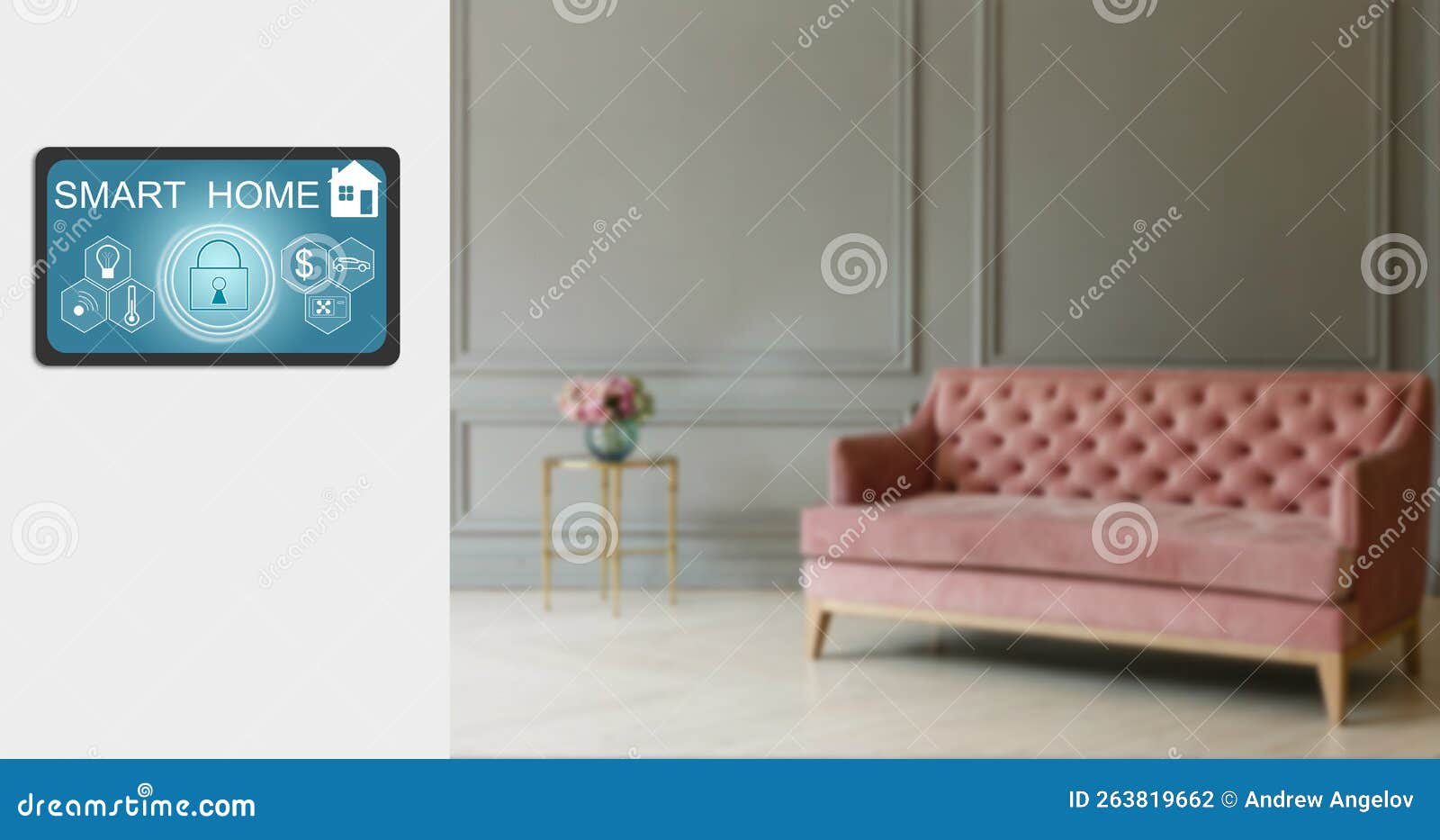 Controlling Home with a Digital Touch Screen Panel Installed on the ...