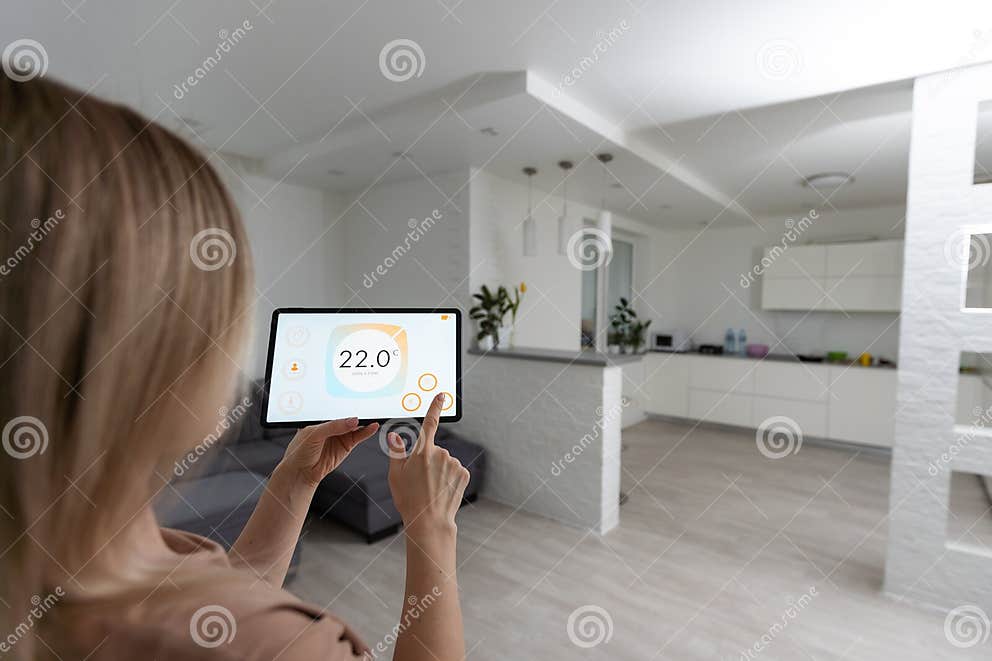 Controlling Home with a Digital Touch Screen Panel Installed on the ...