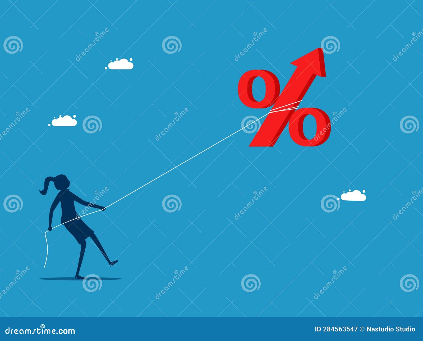 Controlling Inflation And Liberation. Man Unlocks Money Balloons In ...