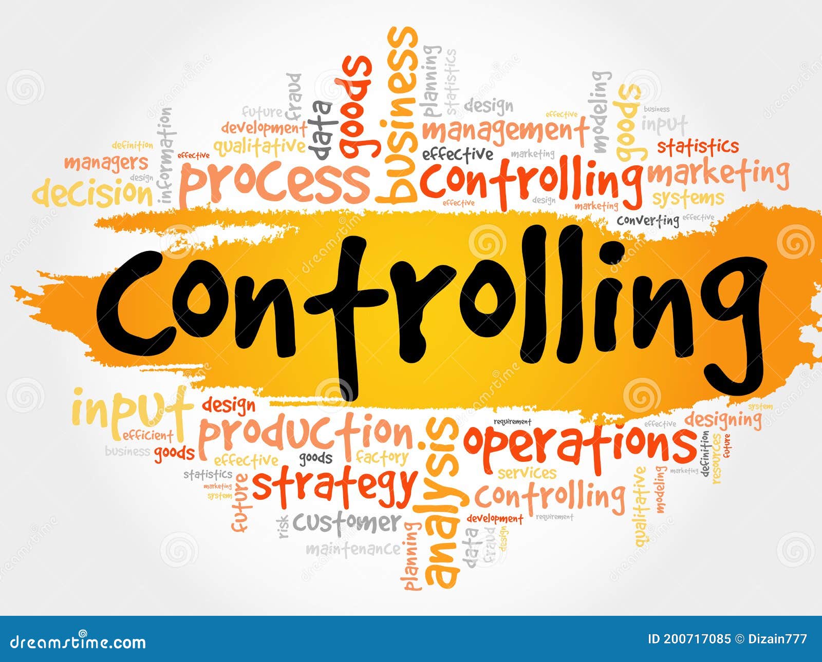 Controlling word cloud stock illustration. Illustration of firewall ...