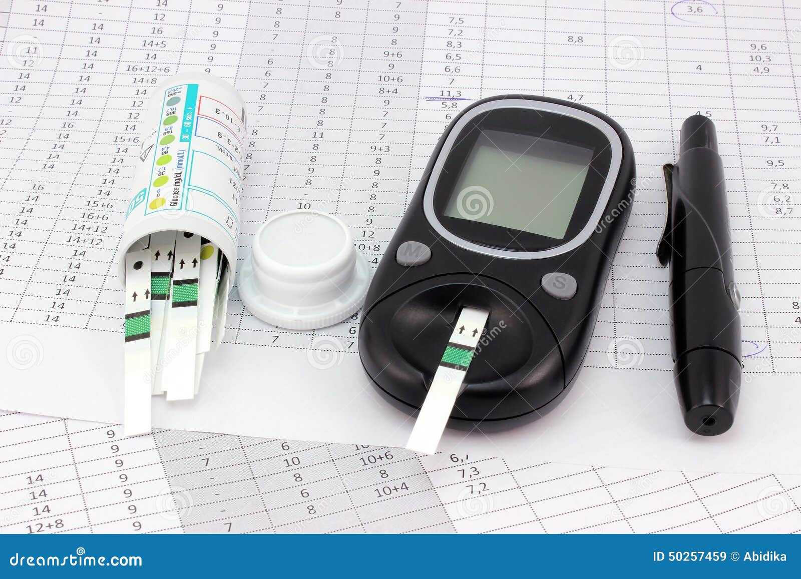 Controllo Dei Livelli Della Glicemia Immagine Stock - Immagine di ...