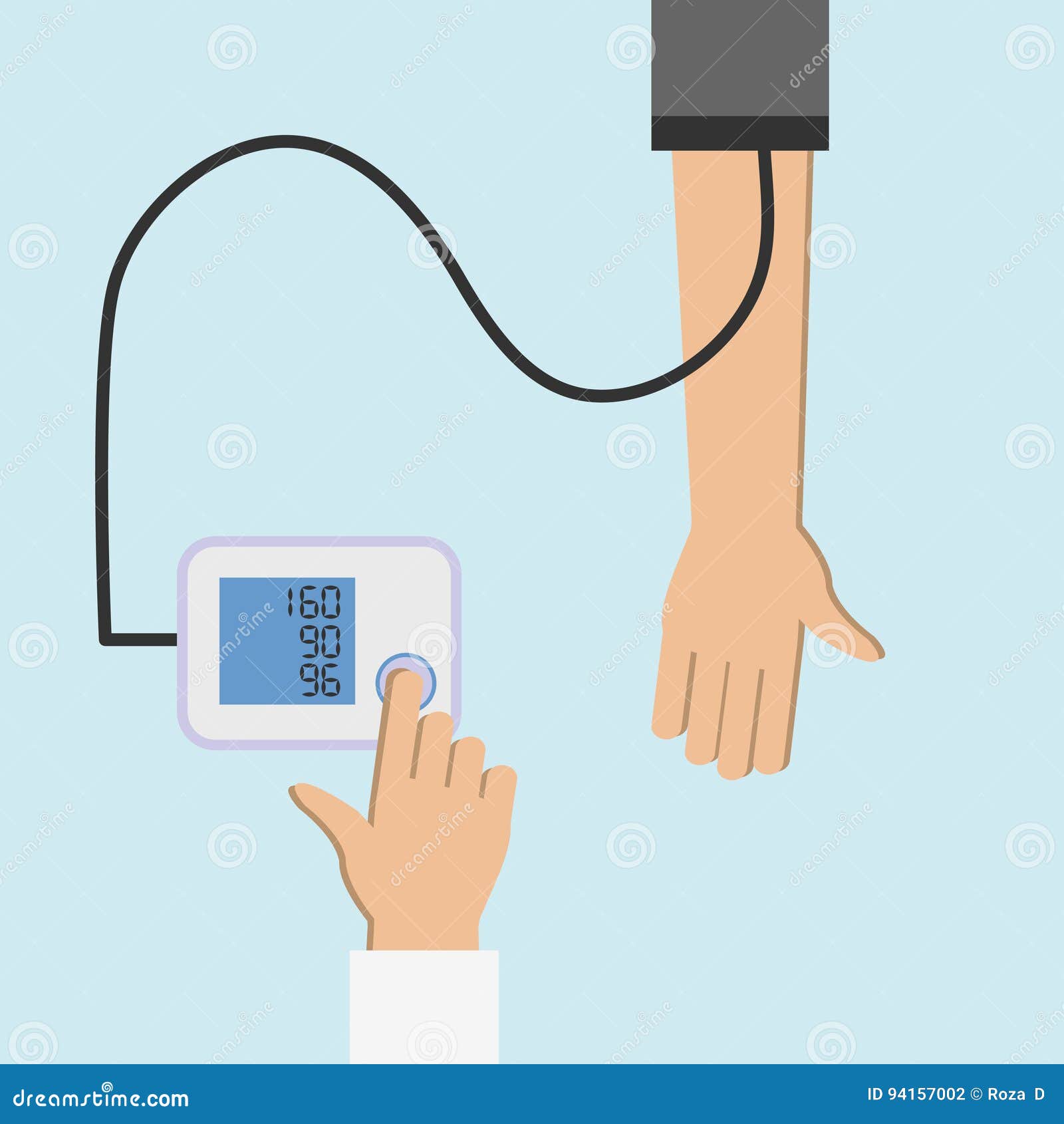 Controllo Della Pressione Sanguigna 2 Illustrazione Vettoriale ...