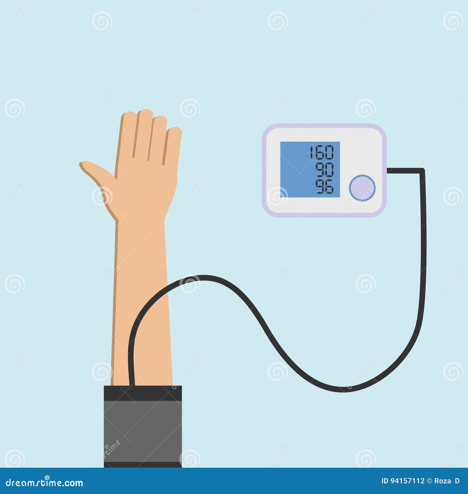 Controllo Della Pressione Sanguigna Illustrazione Vettoriale ...