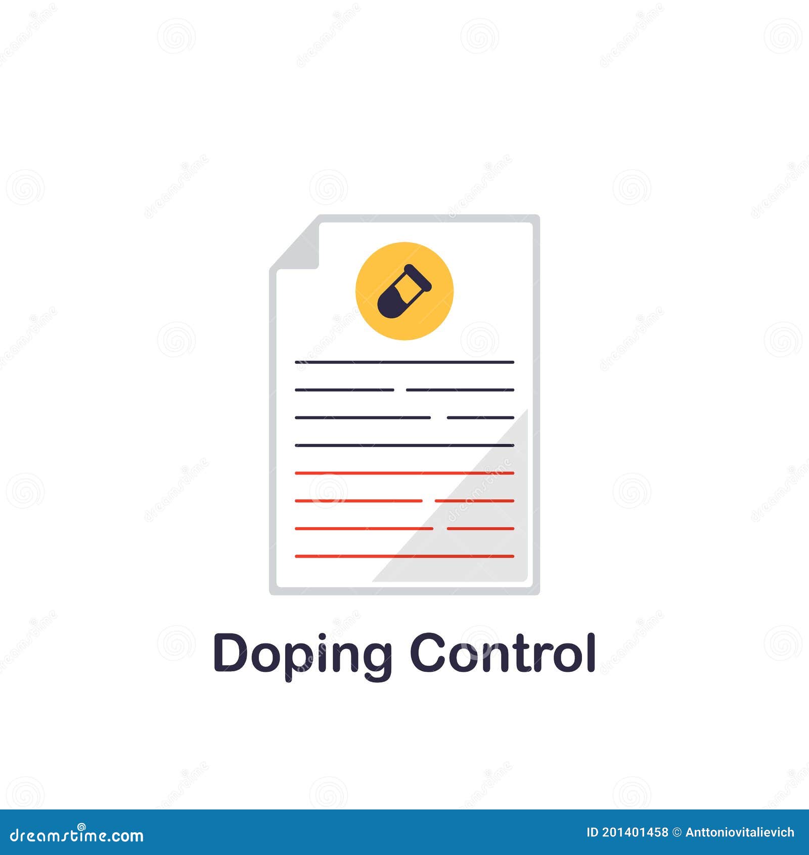 Controlo De Doping. Controlo Sem Droga. Teste De Dopagem Para Esporte ...