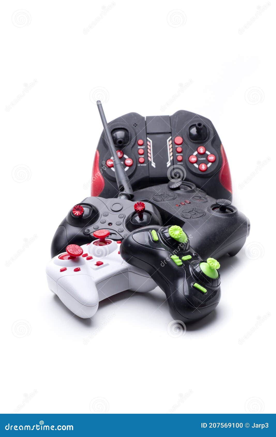 Controls for Drones and Radio Control Devices Stock Photo - Image of ...
