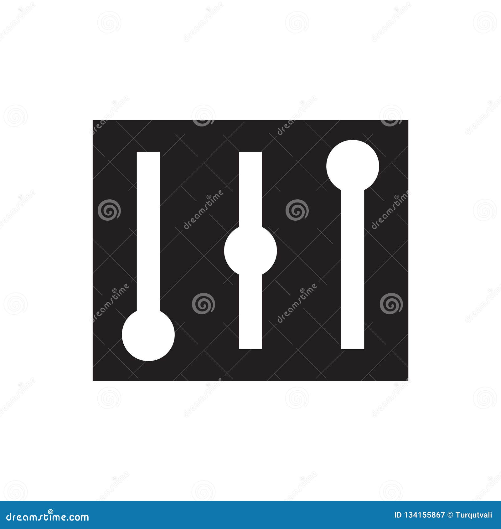 Controls Icon Vector Sign and Symbol Isolated on White Background ...