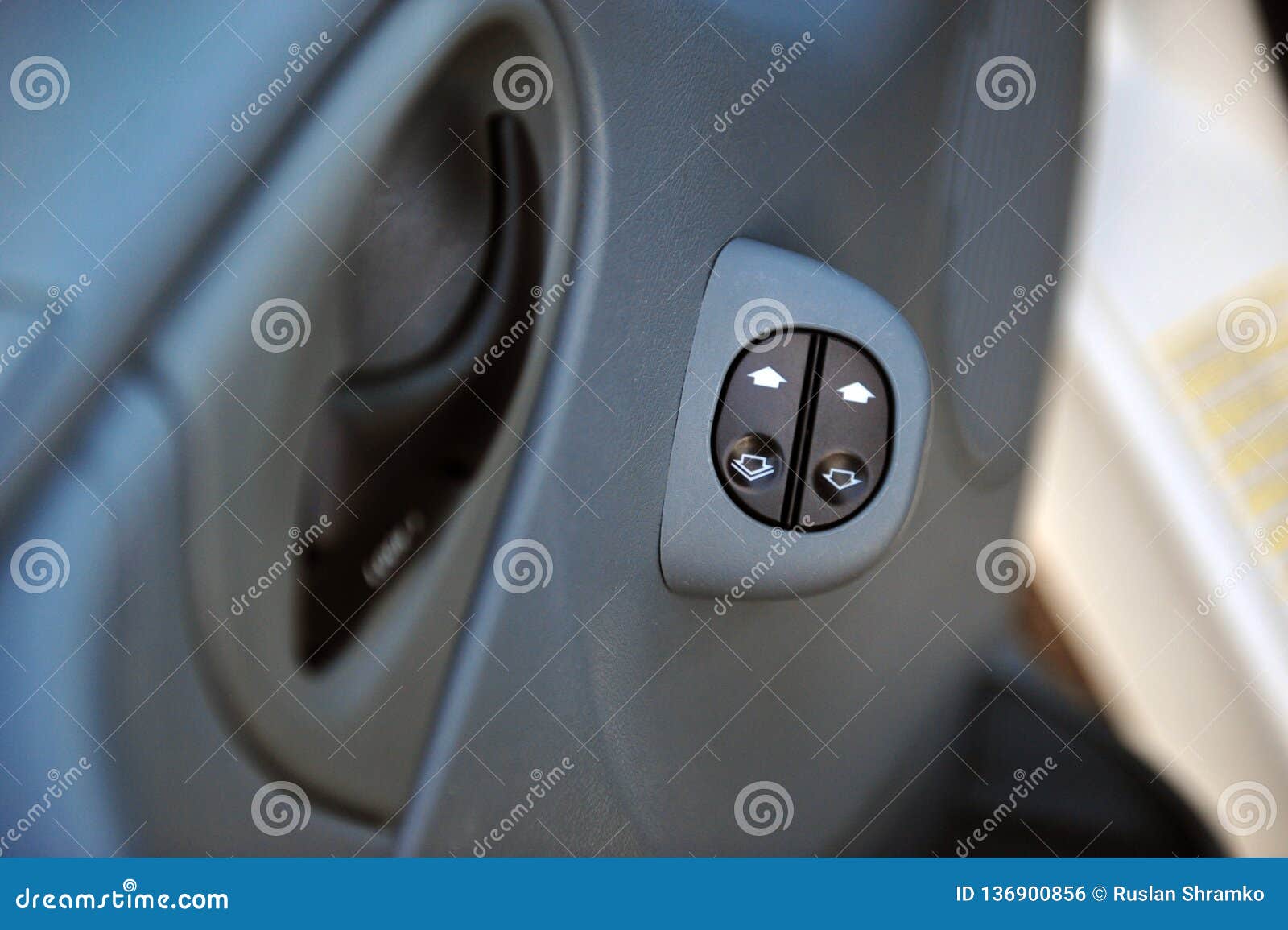 Controls Near the Steering Wheel in a Modern Car Stock Photo - Image of ...