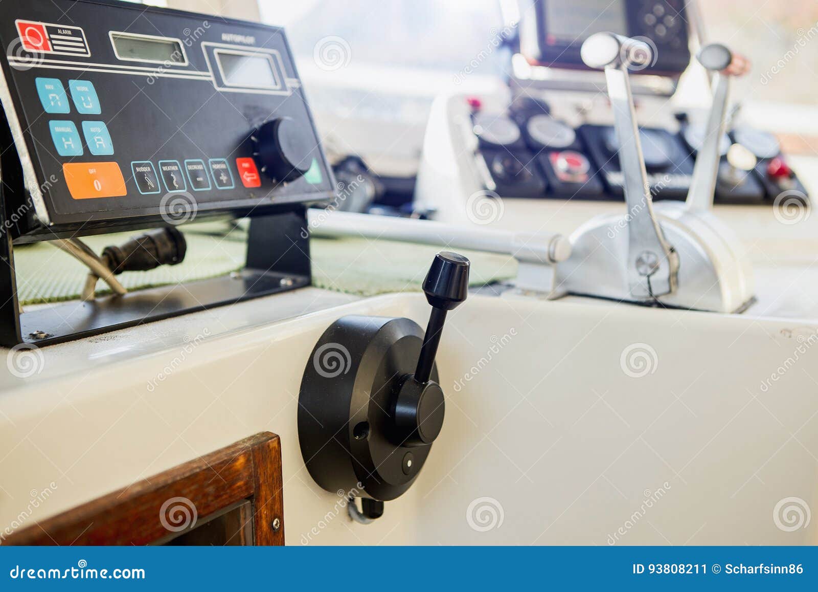 Controlsof a fishing boat stock image. Image of fisherman - 93808211