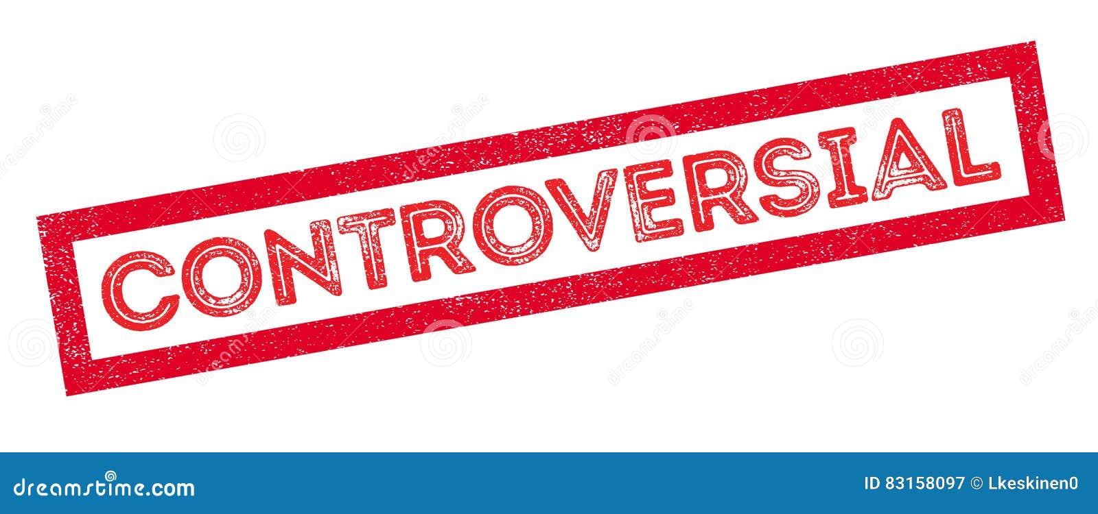 Controversial rubber stamp stock illustration. Illustration of behavior ...