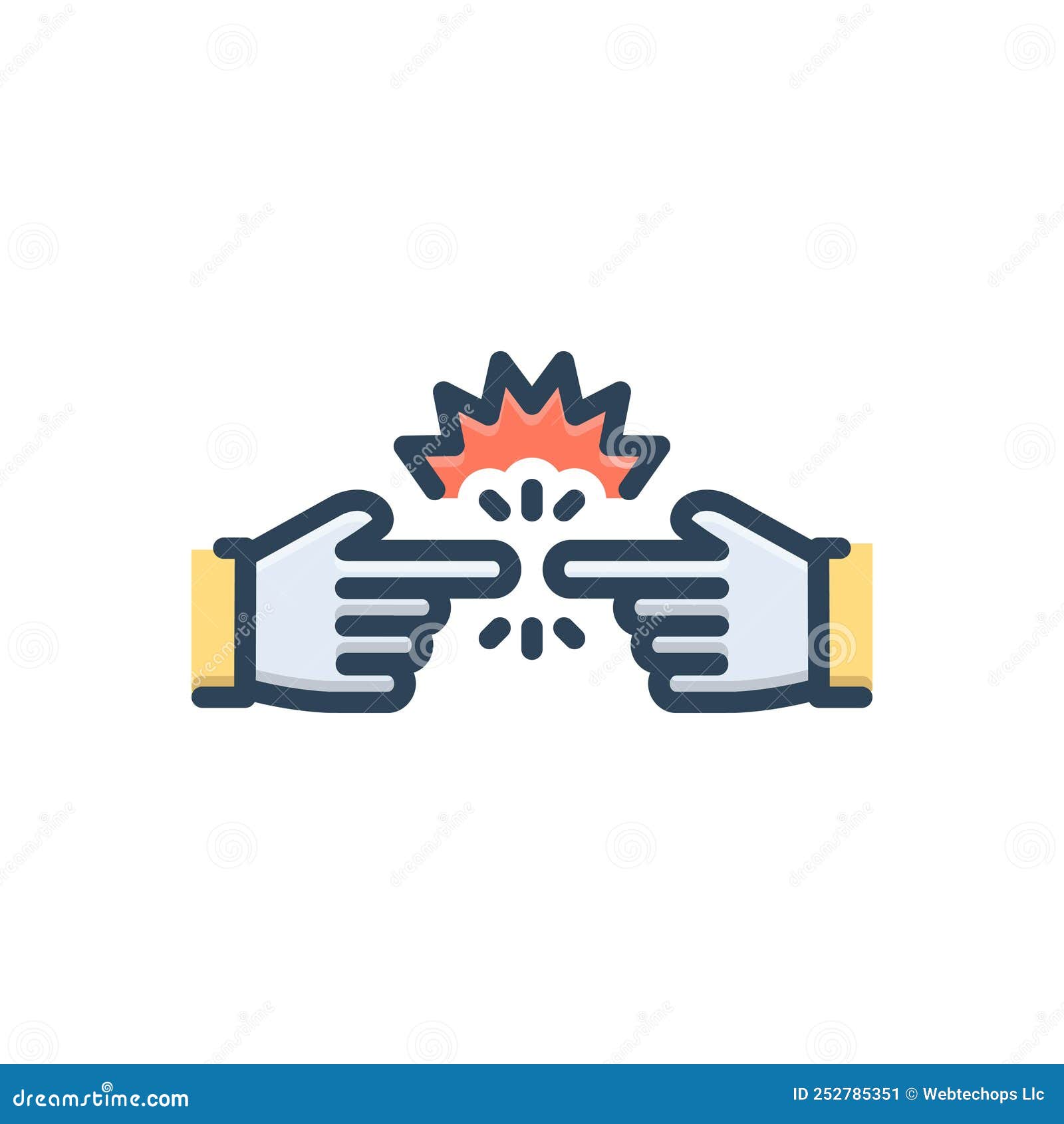 Color Illustration Icon For Controversy, Dispute And Contention Cartoon ...