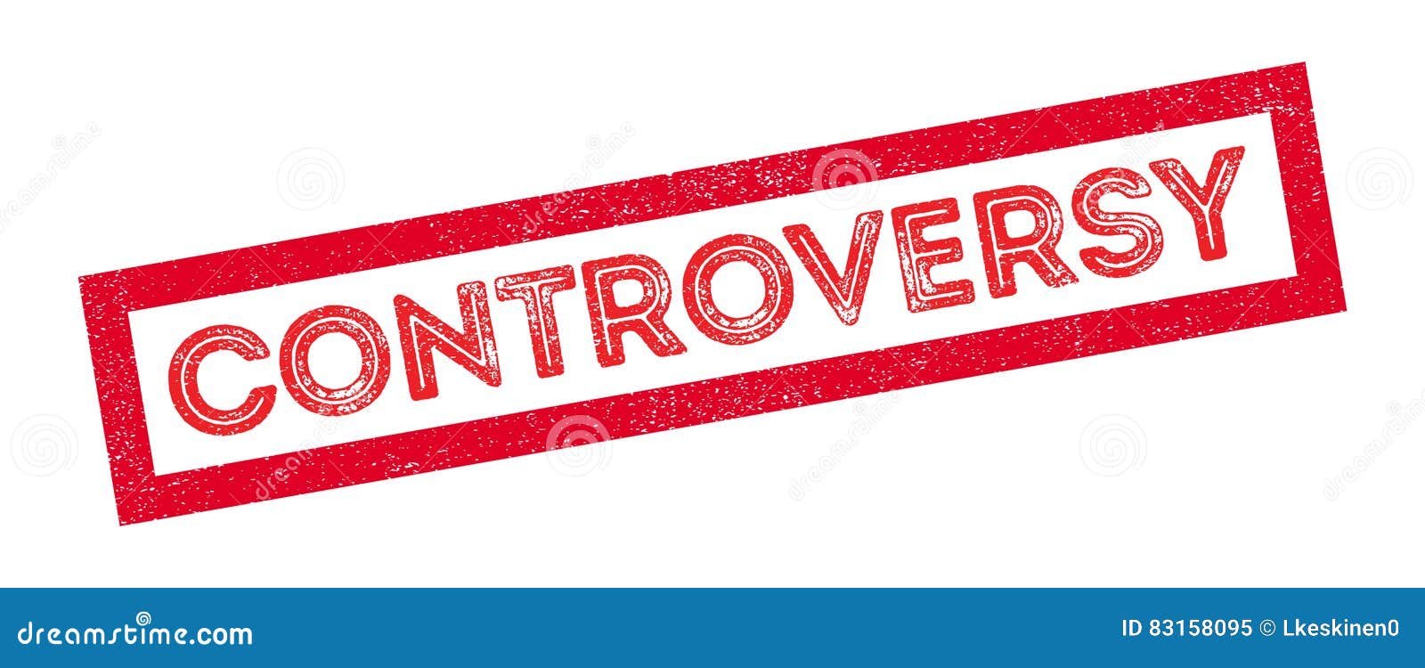 Controversy rubber stamp stock illustration. Illustration of news ...