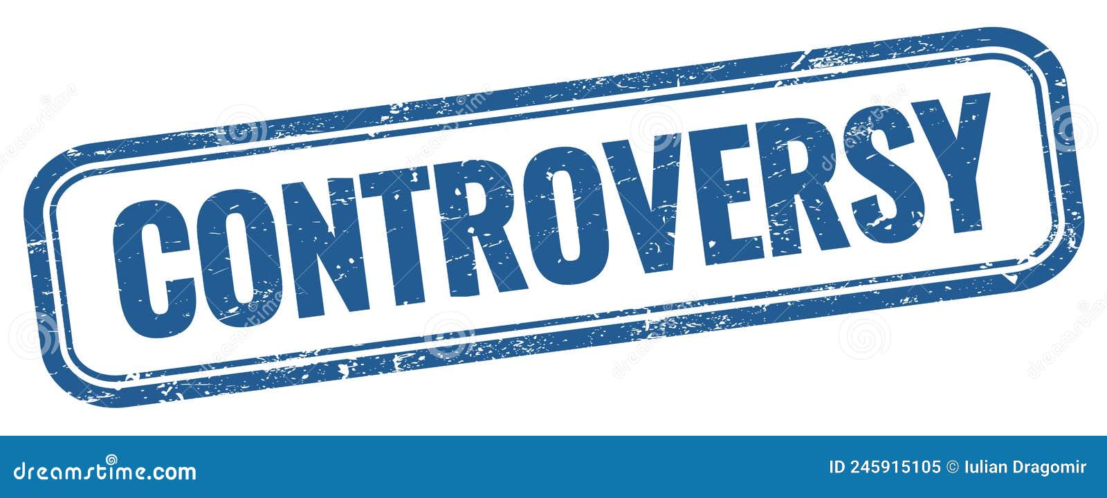 CONTROVERSY Text Written On Red Grungy Round Stamp Royalty-Free Stock ...