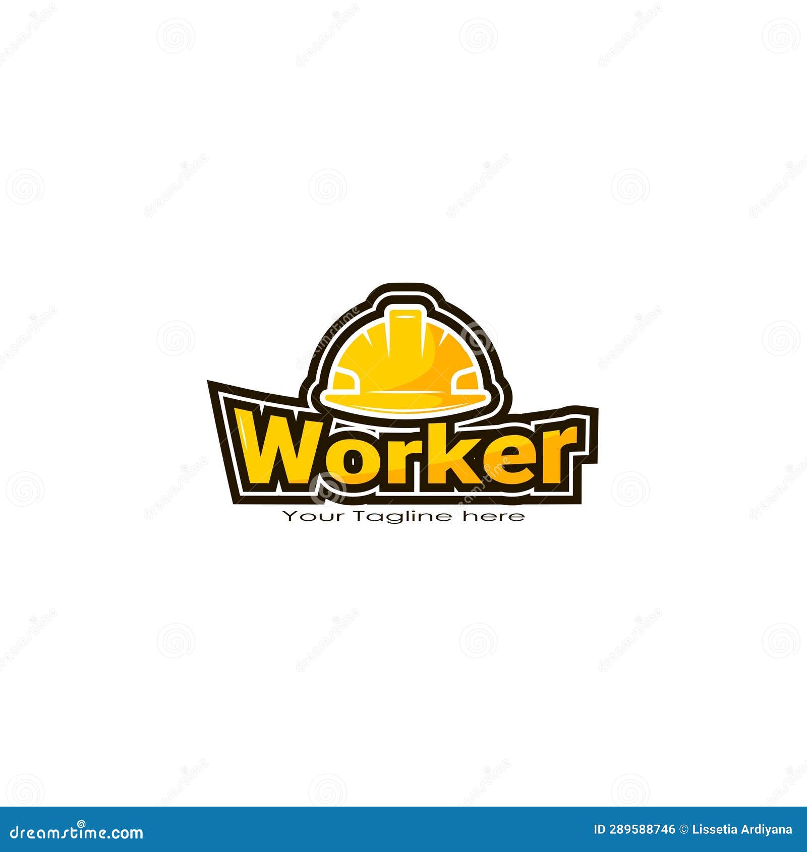 Contruction Hat or Worker Logo Vector Graphics Stock Vector ...