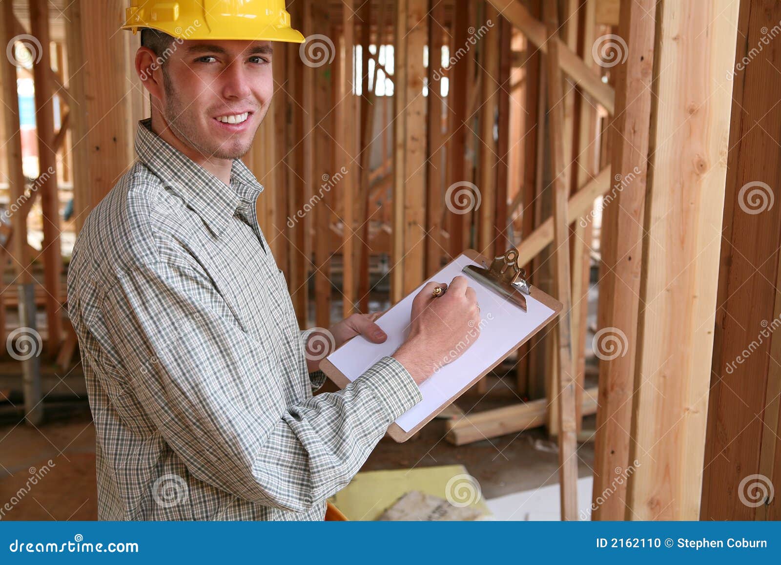 Contruction Worker stock photo. Image of industry, handsome - 2162110