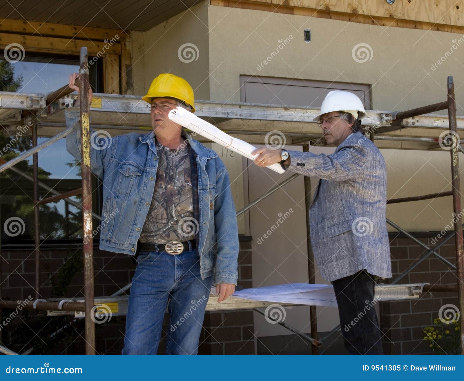 Contstruction workers stock image. Image of hats, manager - 9541305