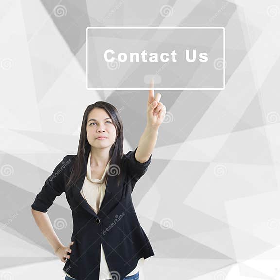 Contáctenos imagen de archivo. Imagen de contacto, mirando - 37109843