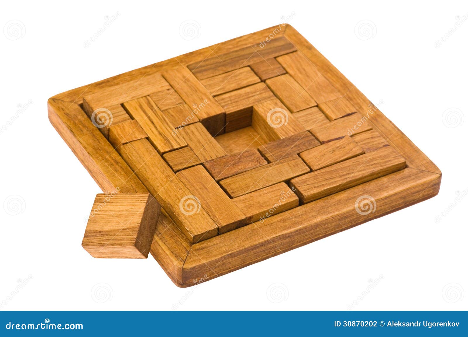 Conundrum on white stock photo. Image of wooden, pattern - 30870202