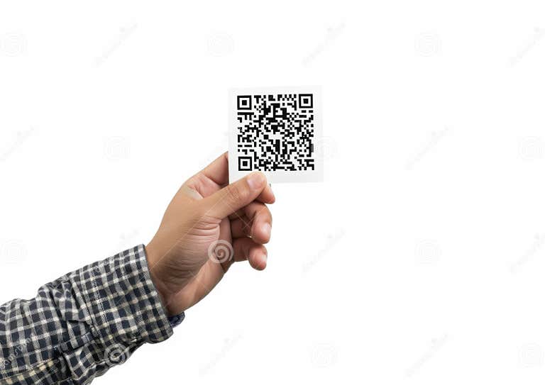 The Image Features a Hand Grasping a Big QR Code, Illustrating the ...