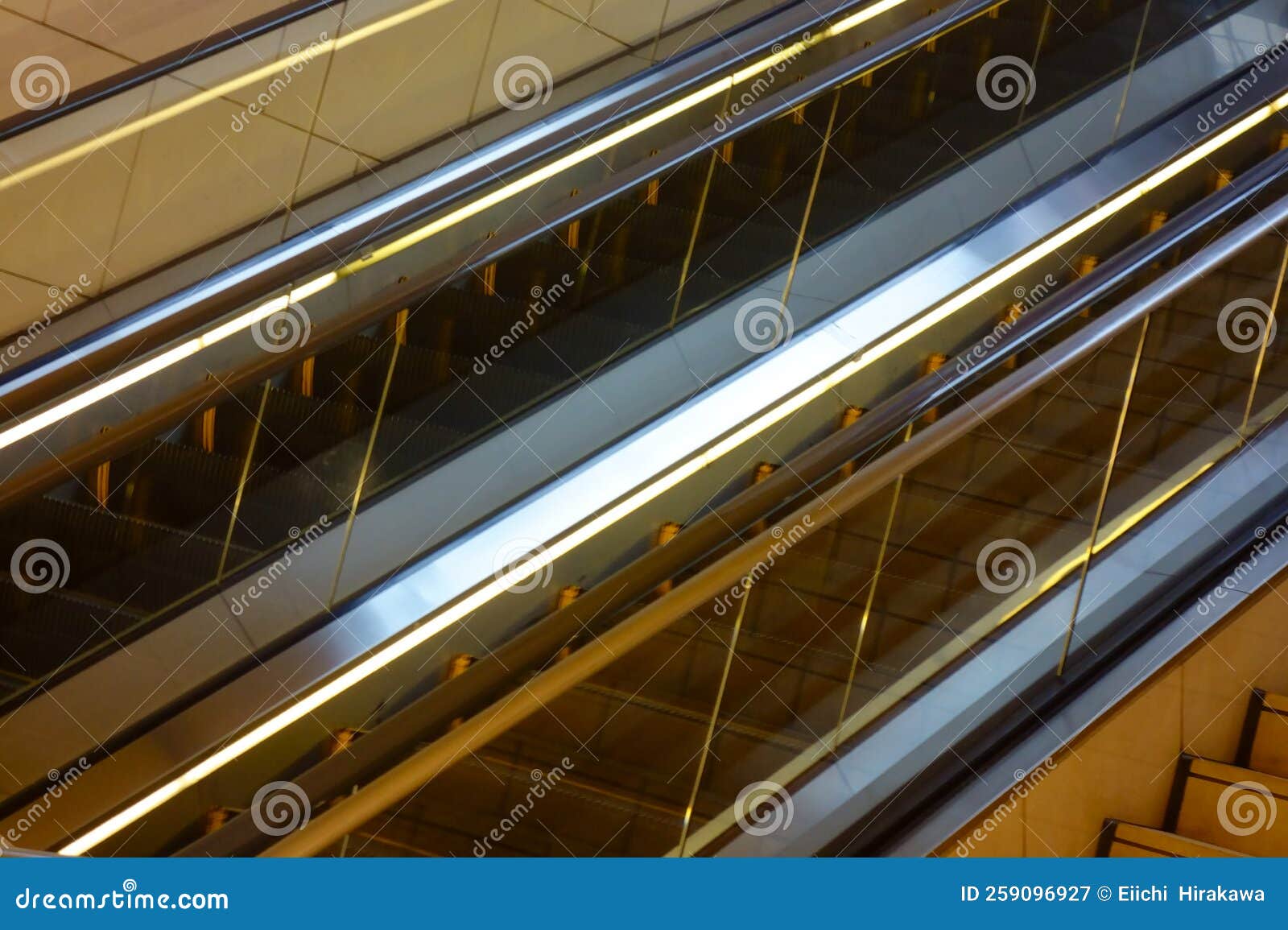 Useful Function High-speed Escalator Stock Image - Image of function ...