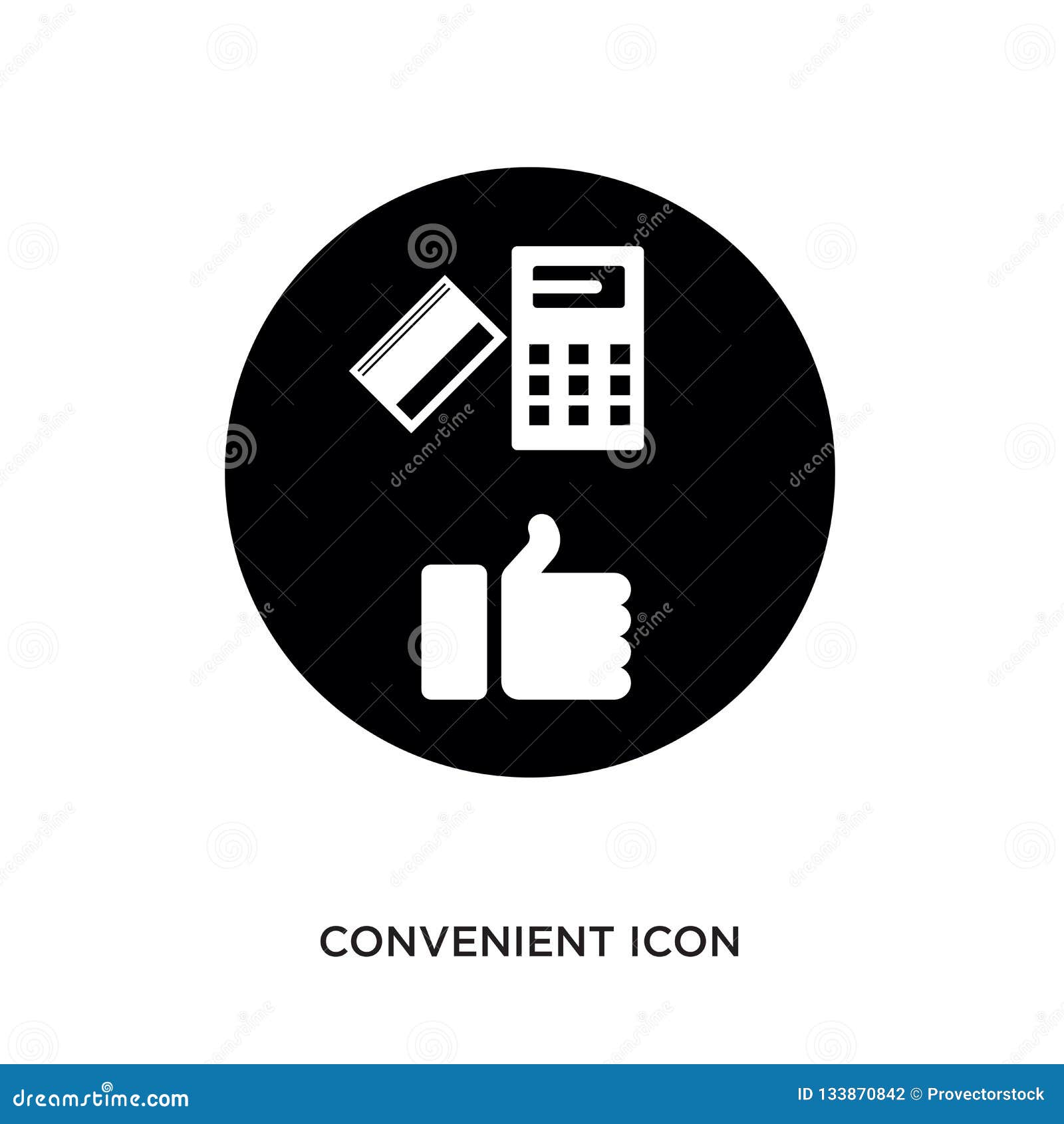 Convenient icon stock vector. Illustration of vector - 133870842
