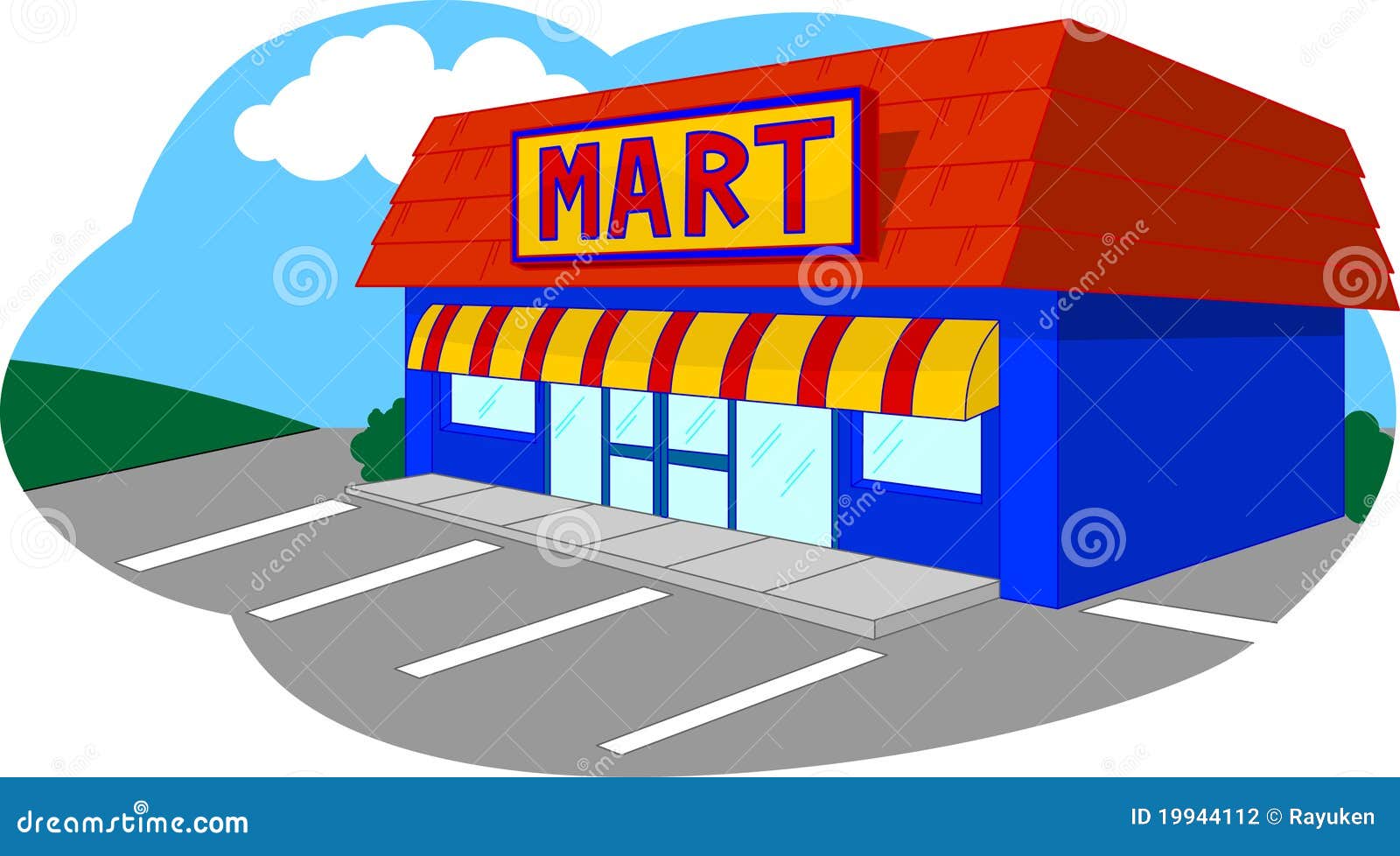 Convenient Store stock vector. Illustration of suburb - 19944112
