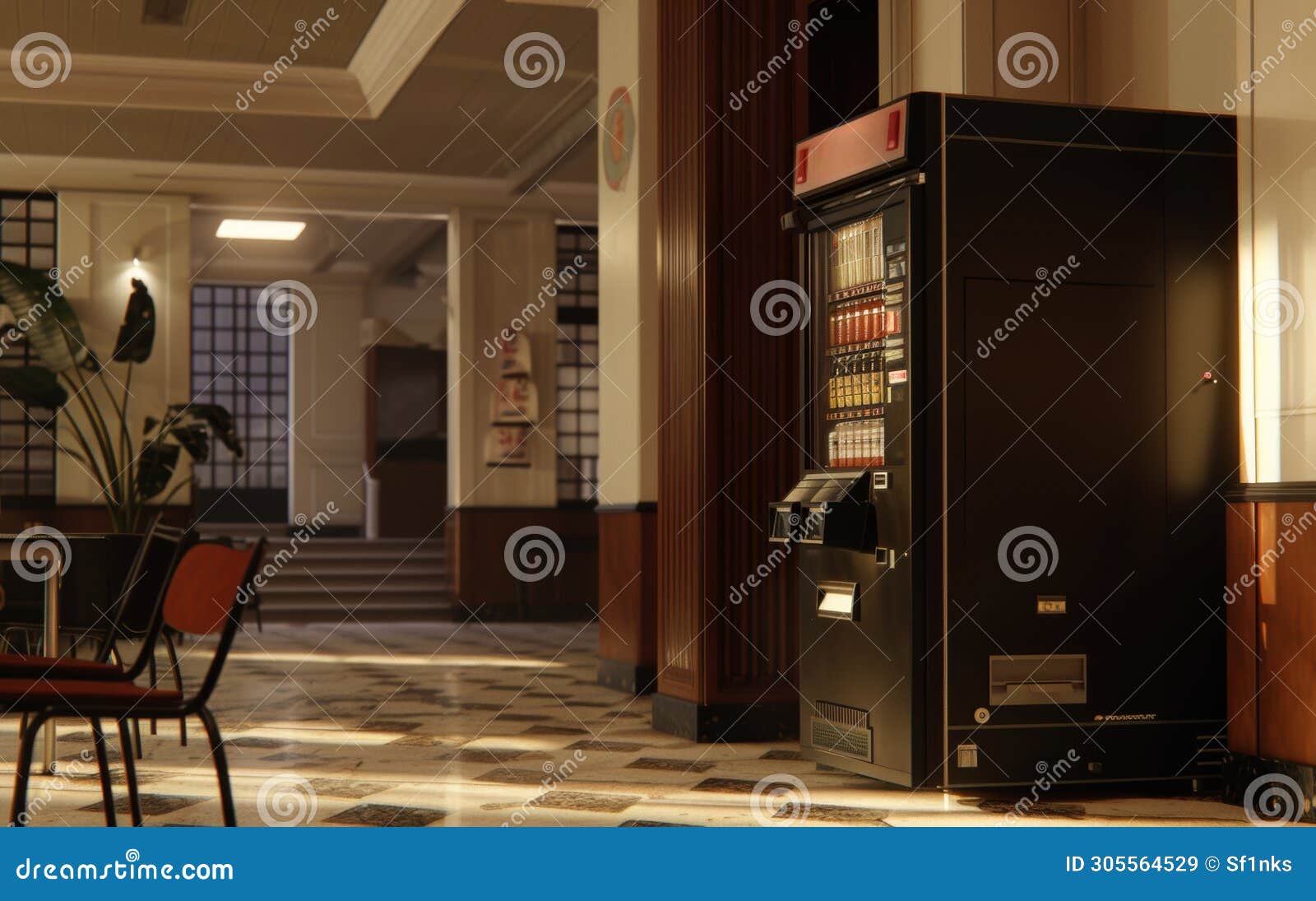 A Convenient Vending Machine Filled with a Variety of Chips and Drinks ...