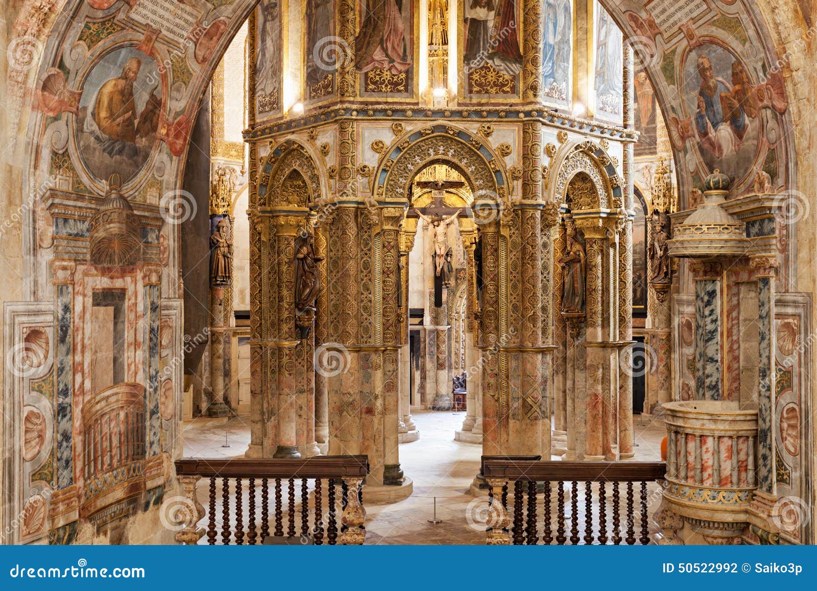 Convent of Christ interior stock photo. Image of monument - 50522992