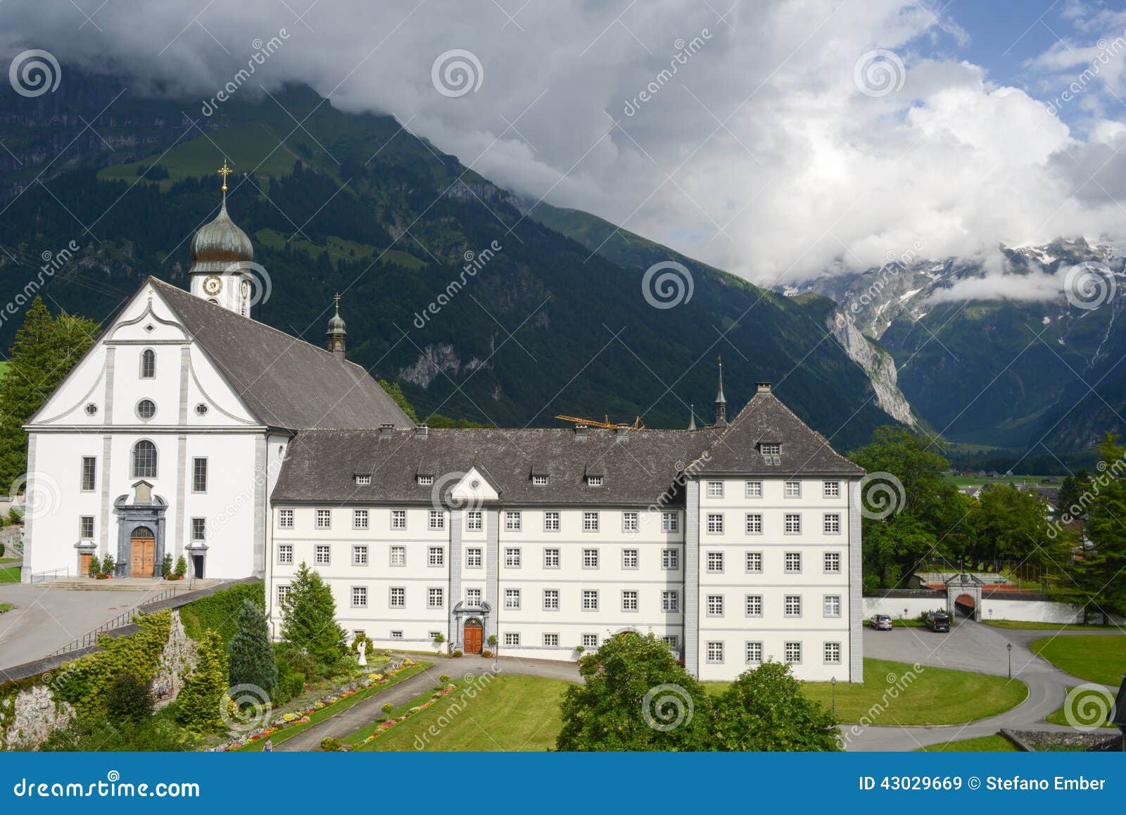 The Convent of Engelberg on Switzerland Stock Image - Image of monument ...