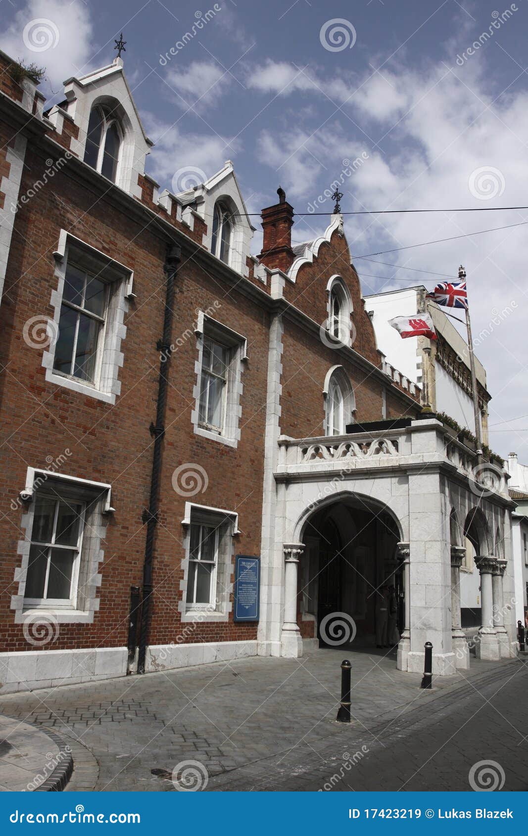 Convent Gibraltar stock image. Image of historic, governor - 17423219