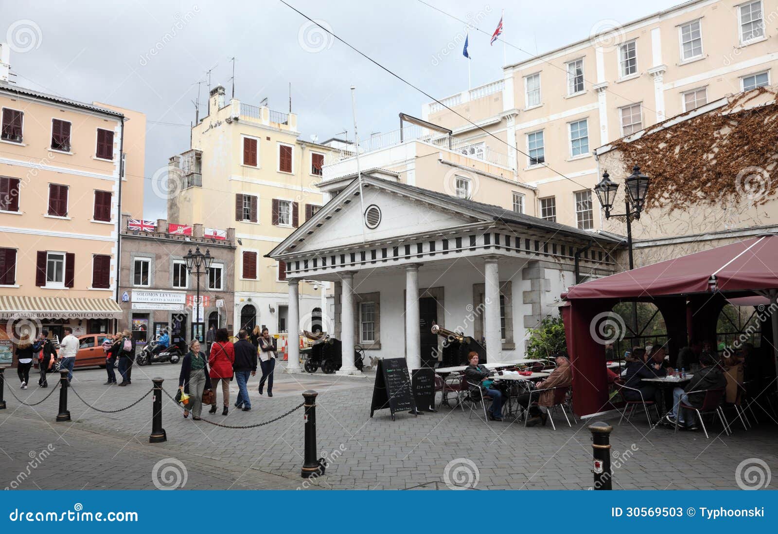Convent Guard House in Gibraltar Editorial Stock Photo - Image of house ...