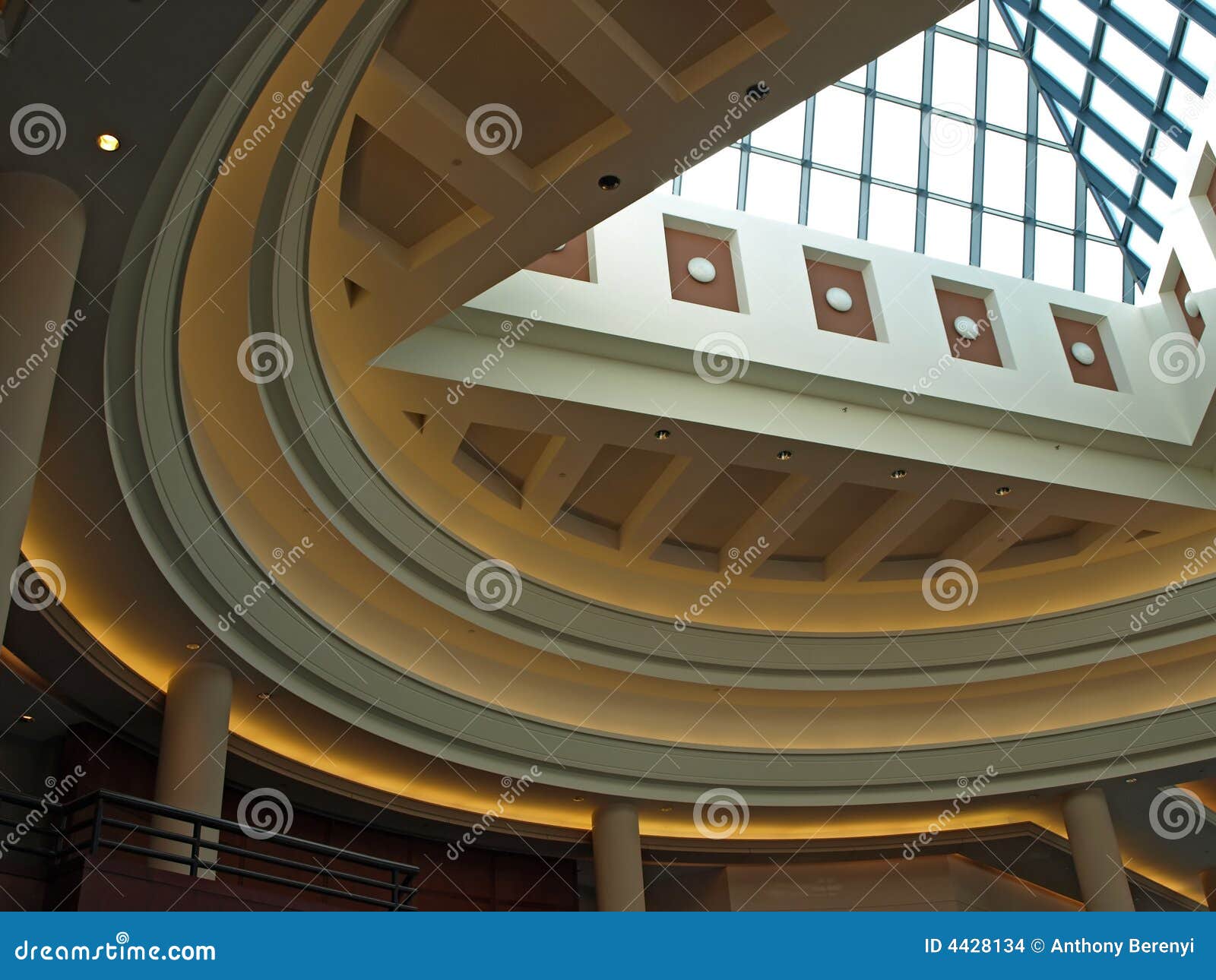 Convention Center Atrium 2 stock photo. Image of entertainment - 4428134