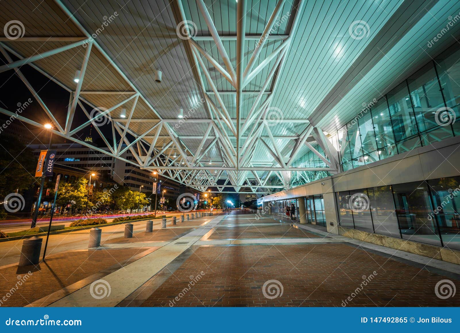 The Convention Center at Night, in Baltimore, Maryland Editorial Image ...