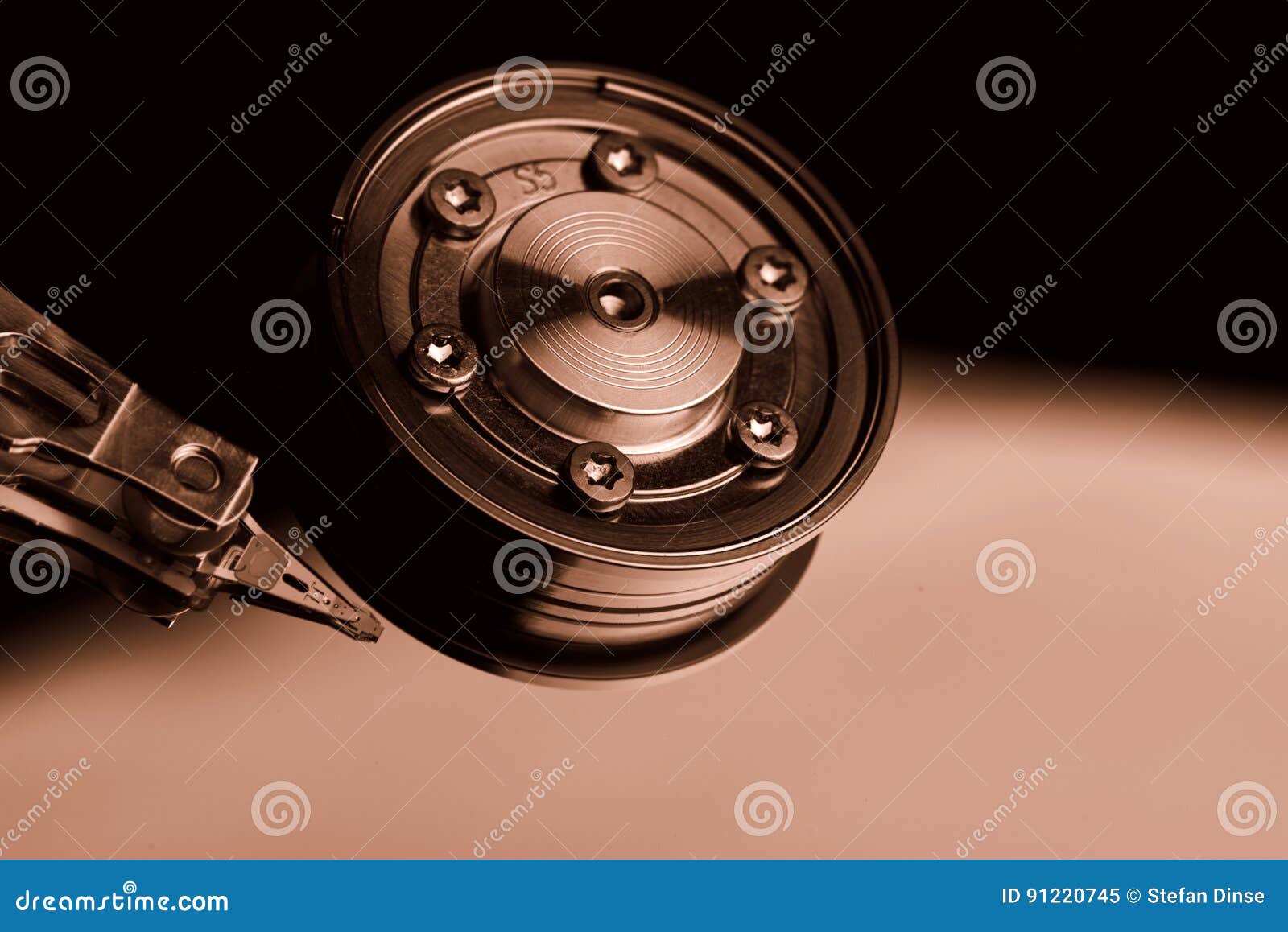 Conventional Computer Hard Disk Drive Stock Image - Image of computing ...