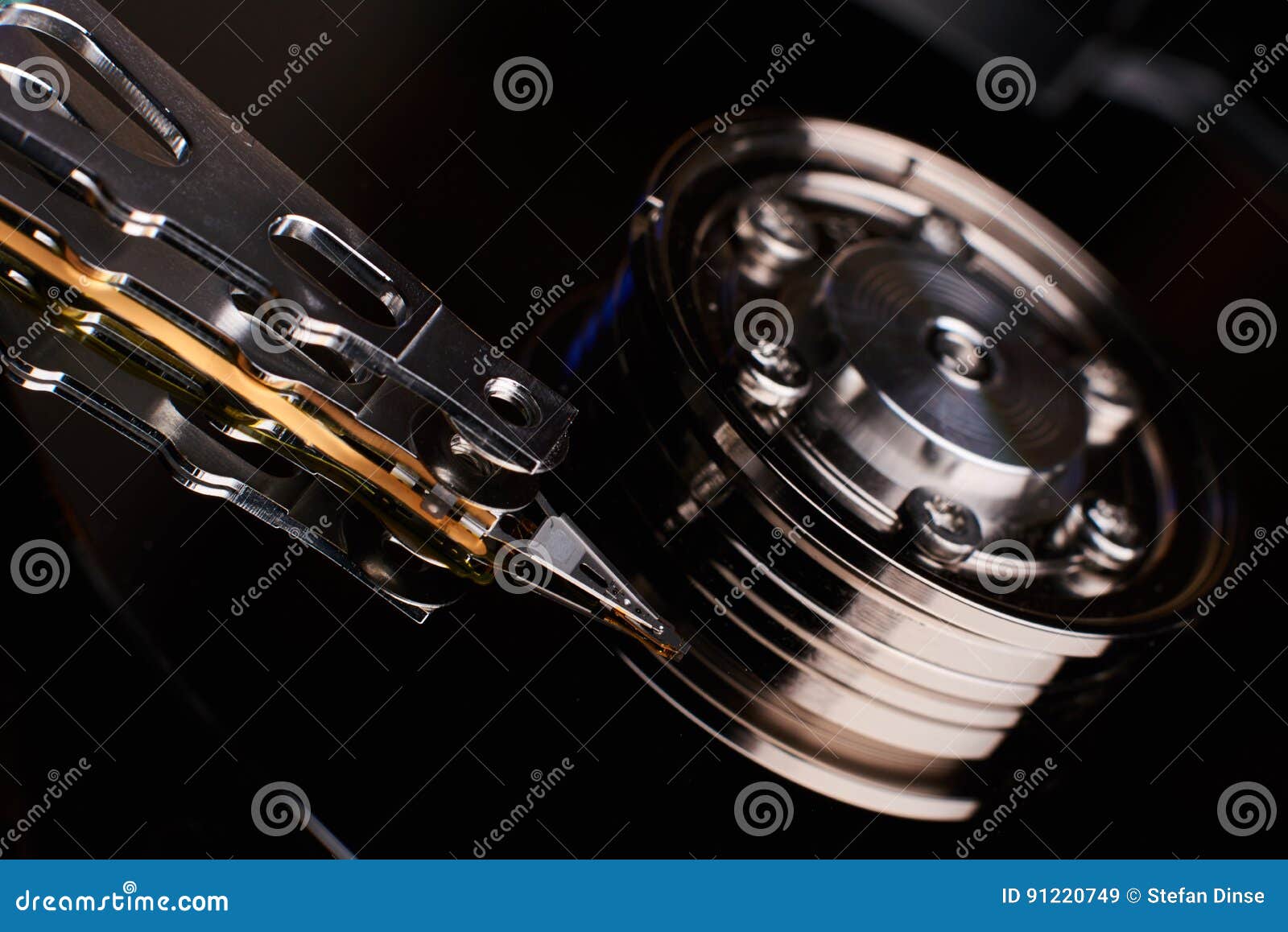 Conventional Computer Hard Disk Drive Stock Image - Image of desktop ...