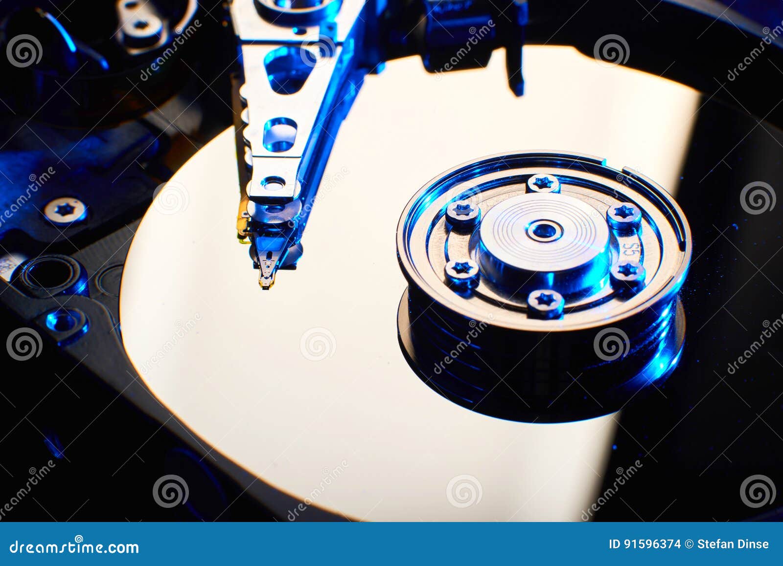 Conventional Computer Hard Disk Drive Stock Photo - Image of drive ...