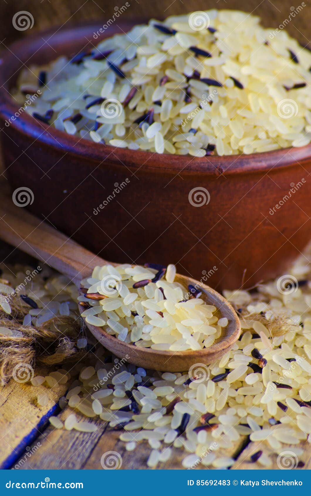Conventional Grain and Wild Rice Stock Image - Image of cotton ...