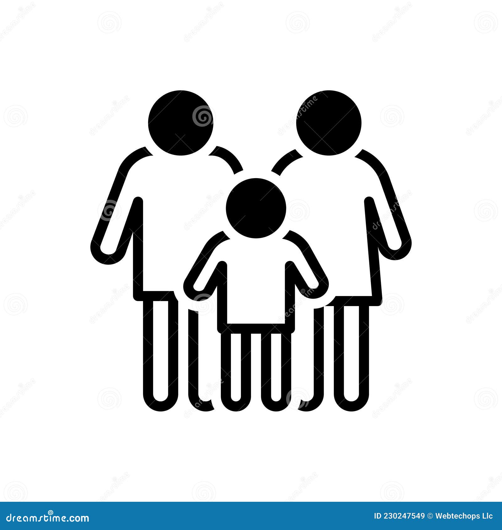 Black Solid Icon for Conventional, Traditional and Typical Stock Vector ...