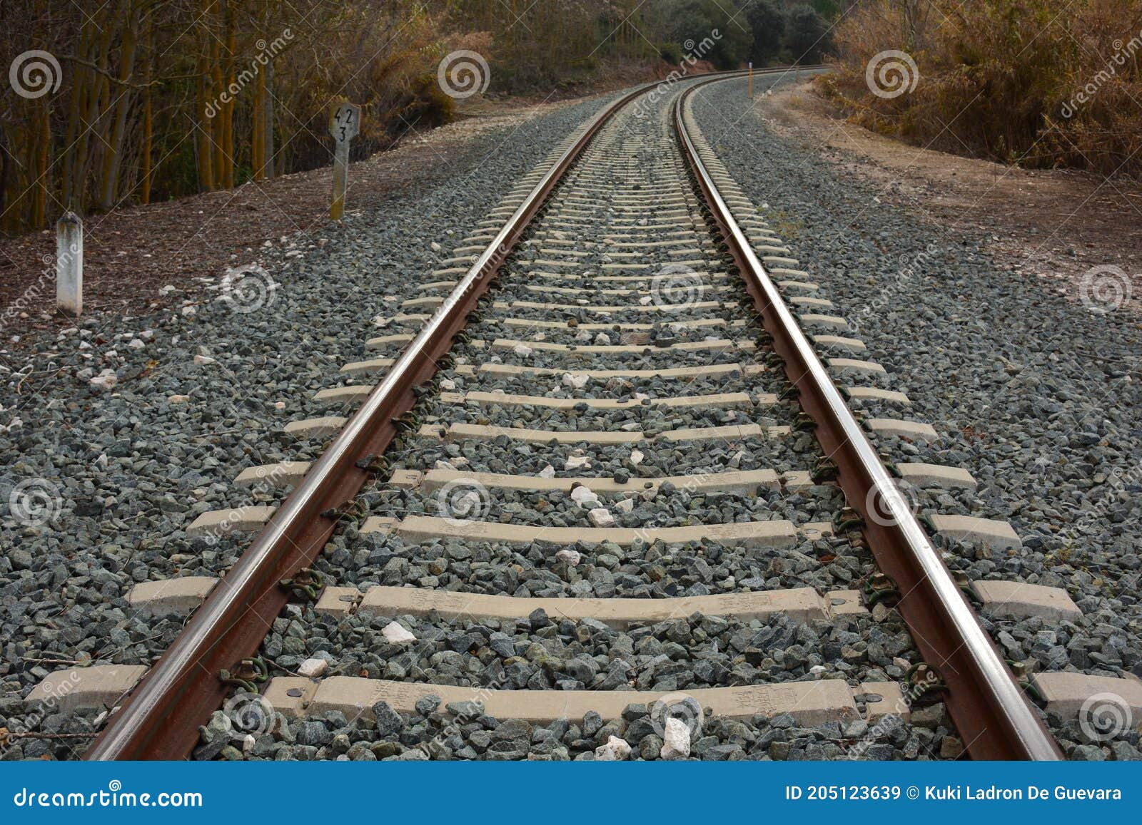 Conventional railway track stock image. Image of railway - 205123639