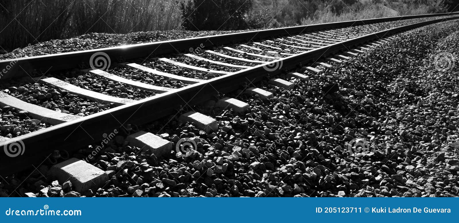 Conventional railway track stock image. Image of destino - 205123711