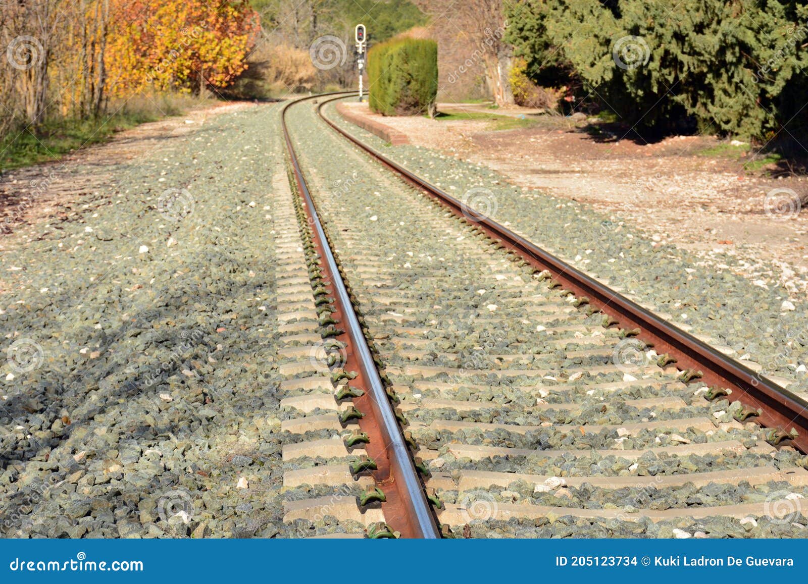 Conventional railway track stock photo. Image of transporte - 205123734