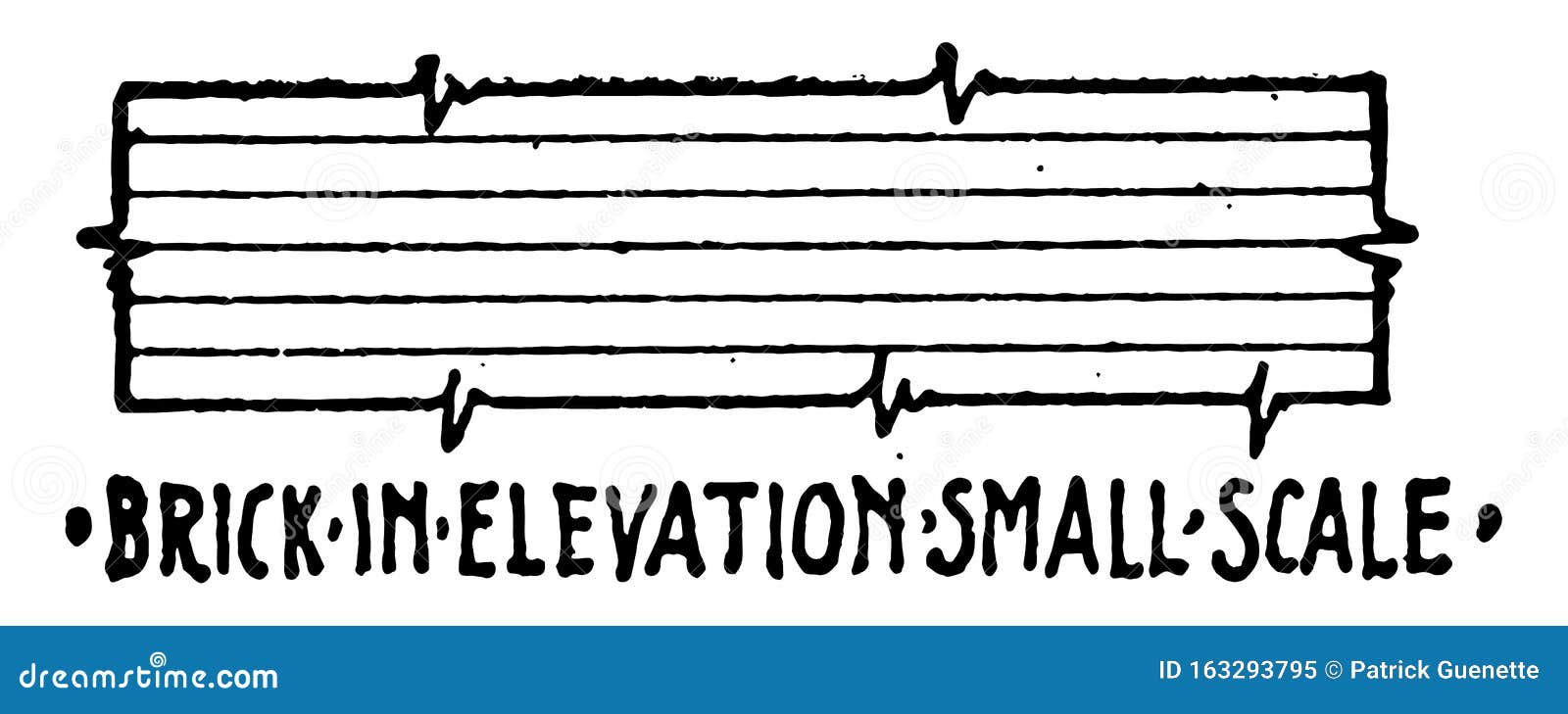 Conventional Symbol of Brick in Elevation Small Scale, Scale of the ...