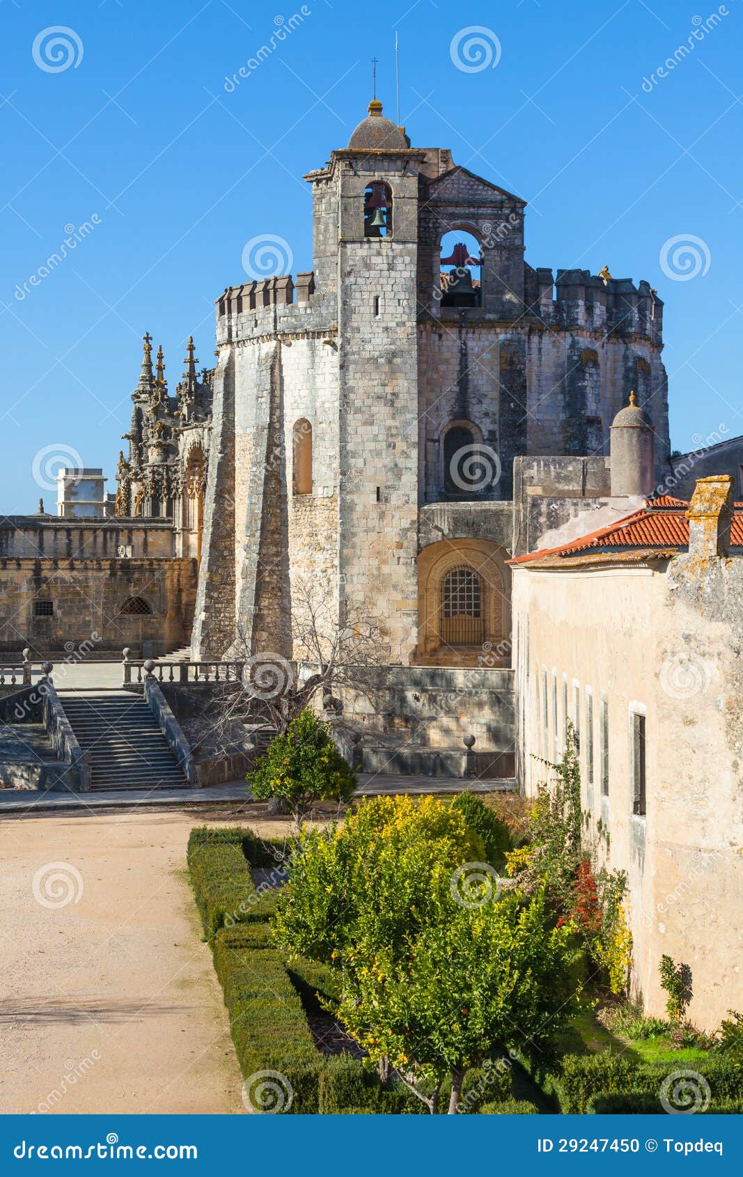 Convento De Christo Monastery, Tomar, Portugal Stock Photo - Image of ...