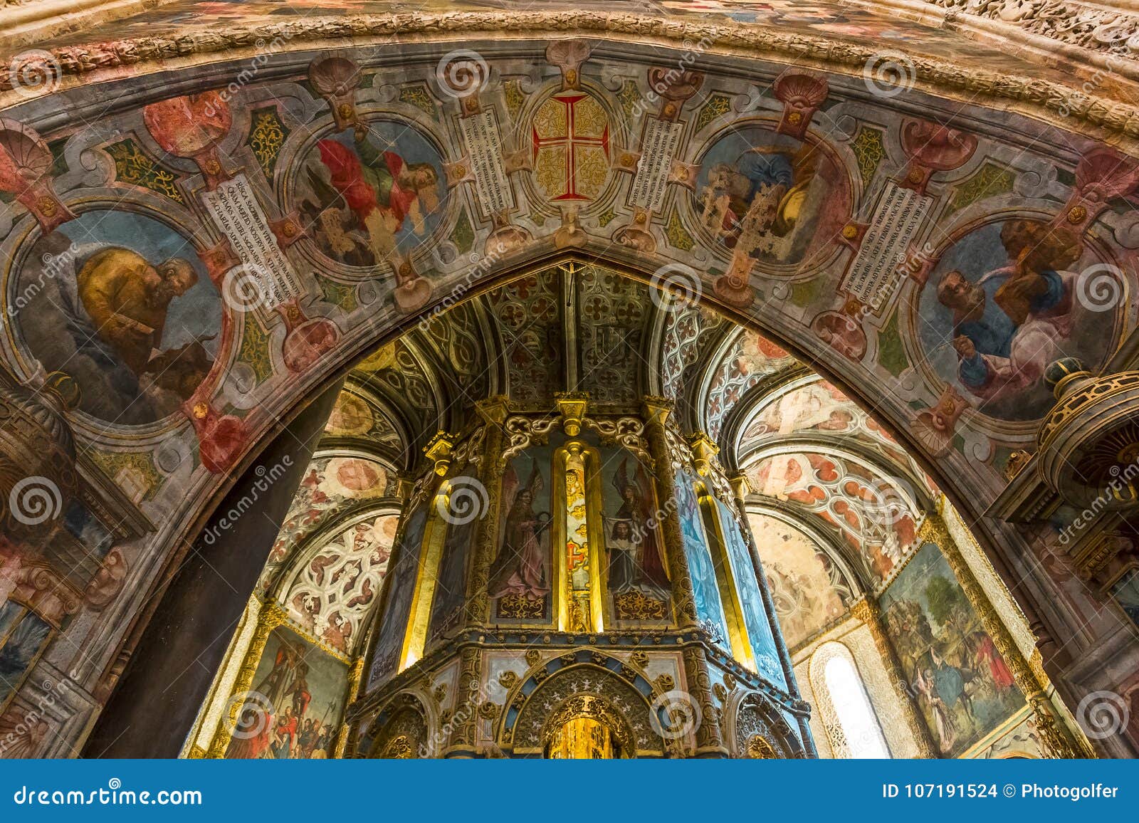 Convento De Cristo, Tomar, Portugal Imagen de archivo editorial ...