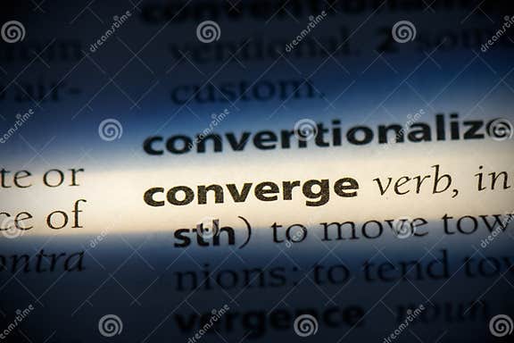 Converge stock photo. Image of detail, word, meaning - 161393058
