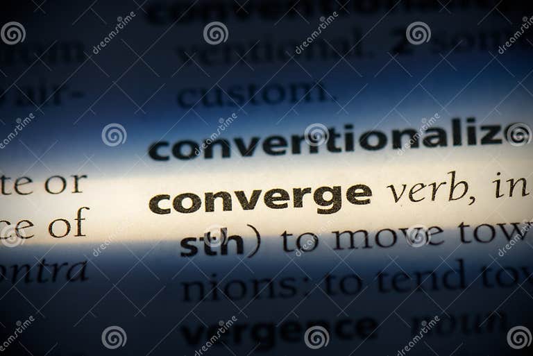 Converge stock photo. Image of detail, word, meaning - 161393058
