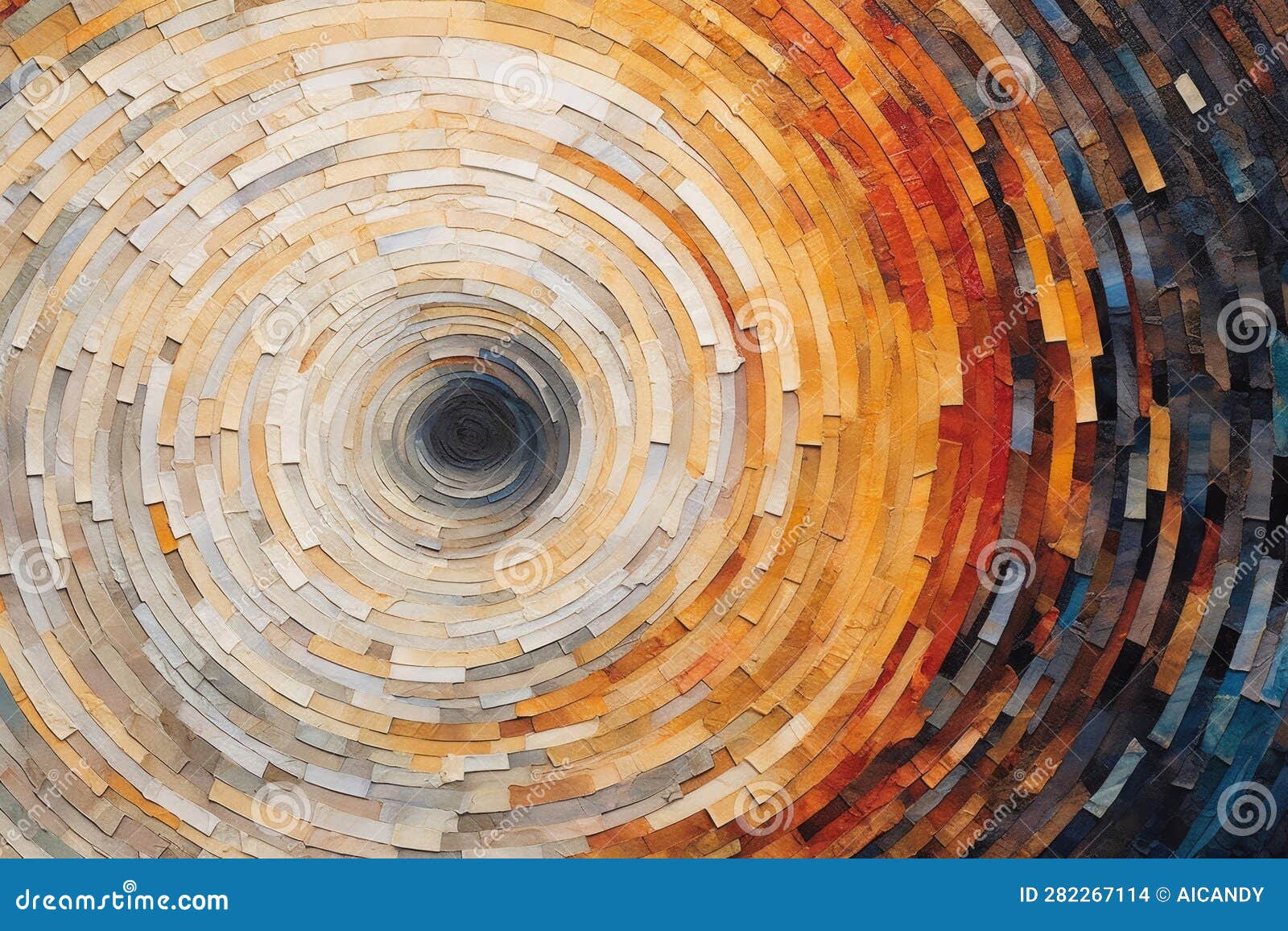 Convergence of Abstract Forms and Textures, Blending Seamlessly To ...