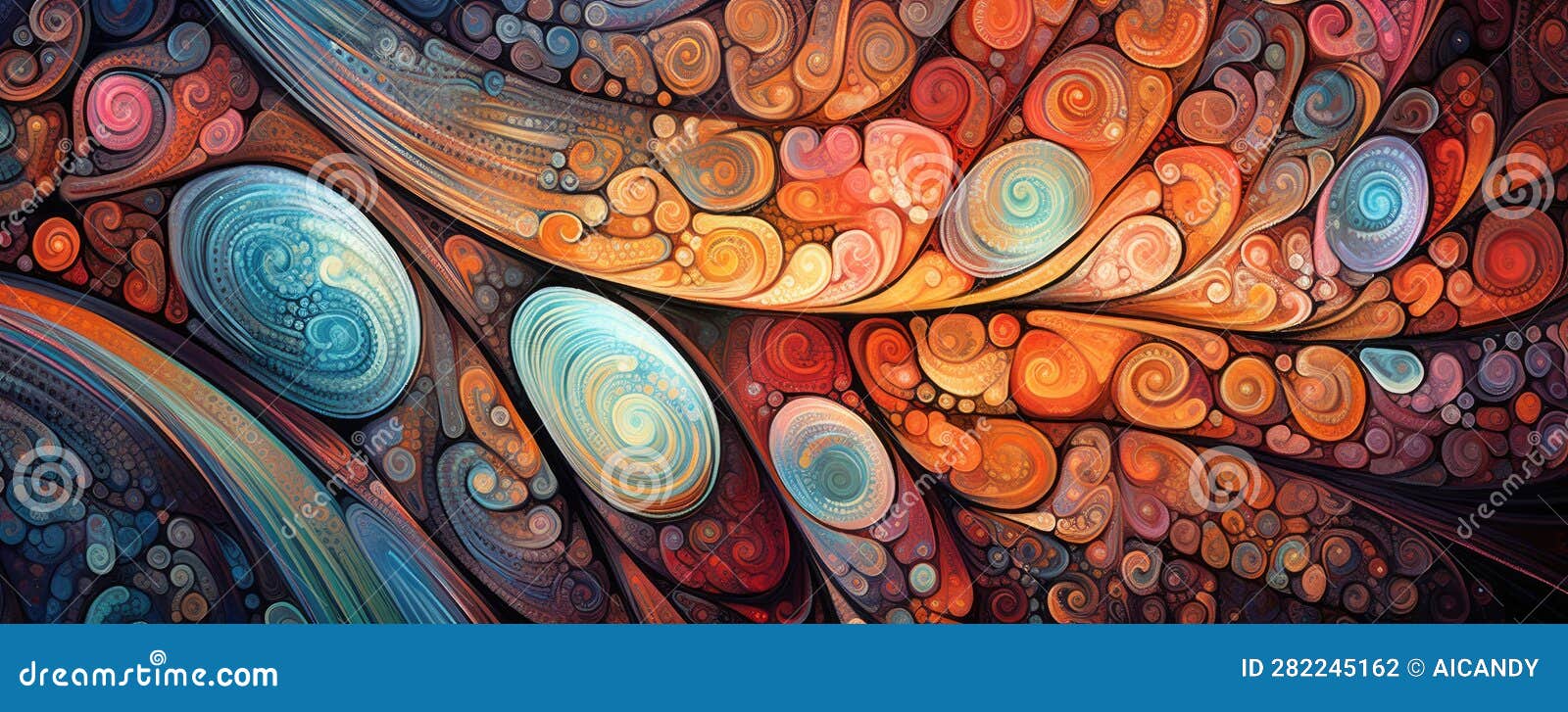 Convergence of Abstract Patterns and Textures, Reminiscent of an Ever ...