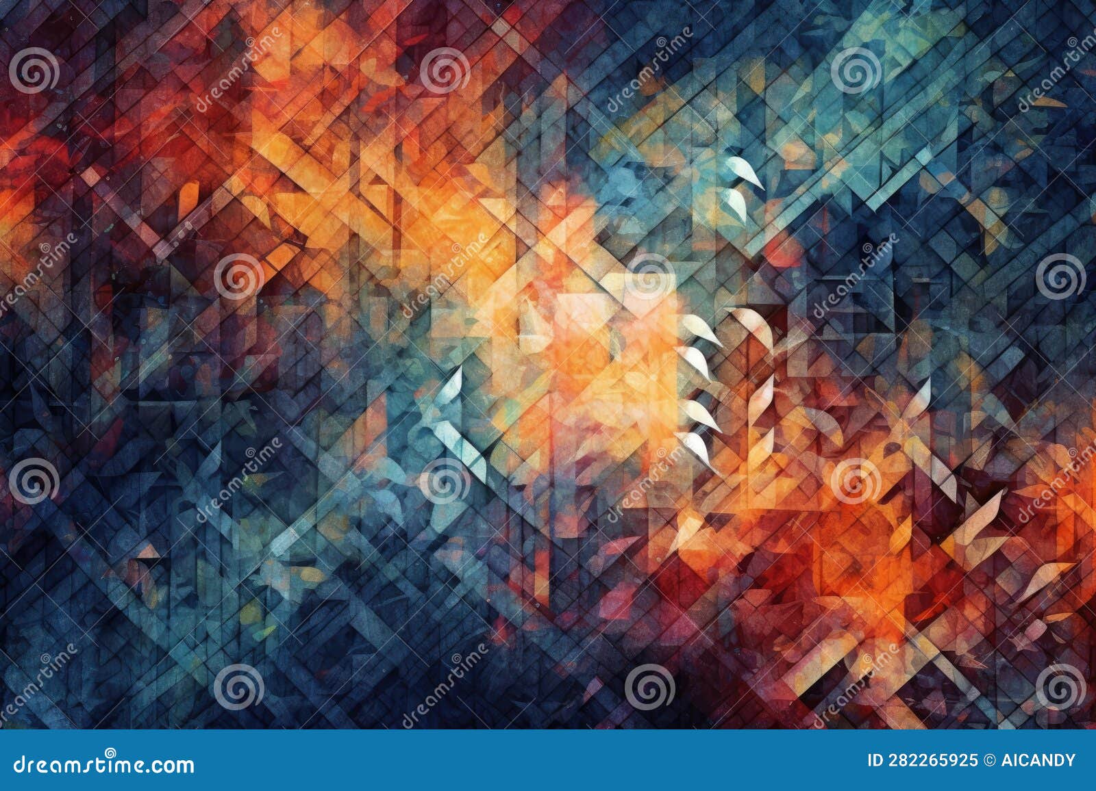 Convergence of Abstract Patterns and Textures, Reminiscent of an Ever ...